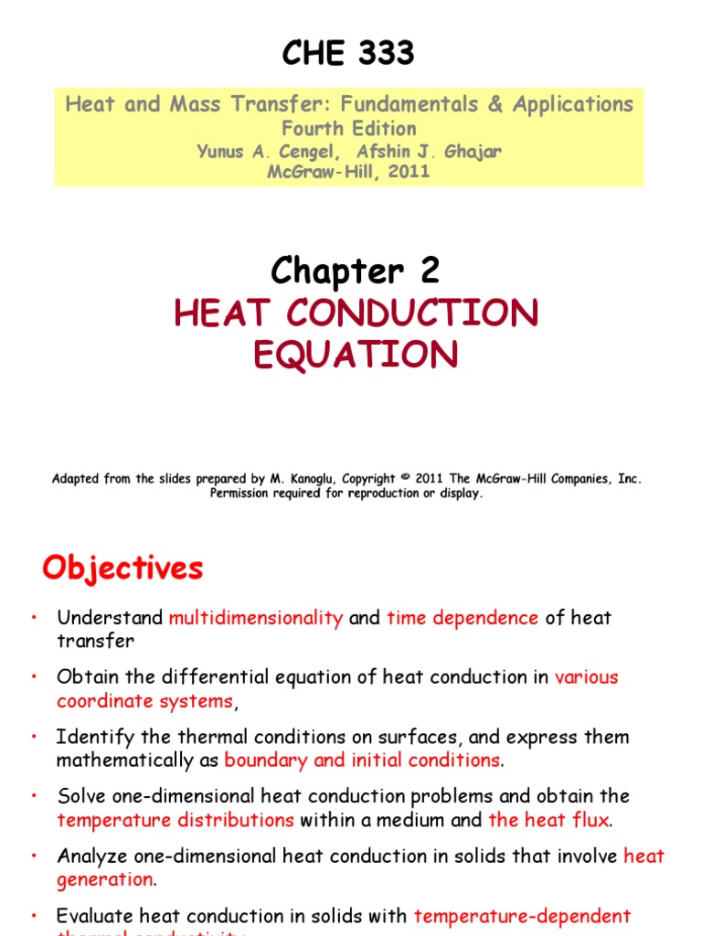 CHE 333 - Chap02 PDF | PDF | Thermal Conduction | Heat Transfer