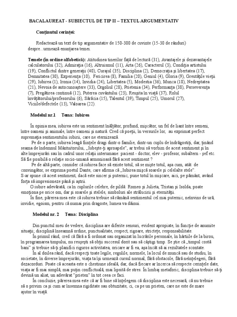 BAC Texte Argumentative | PDF