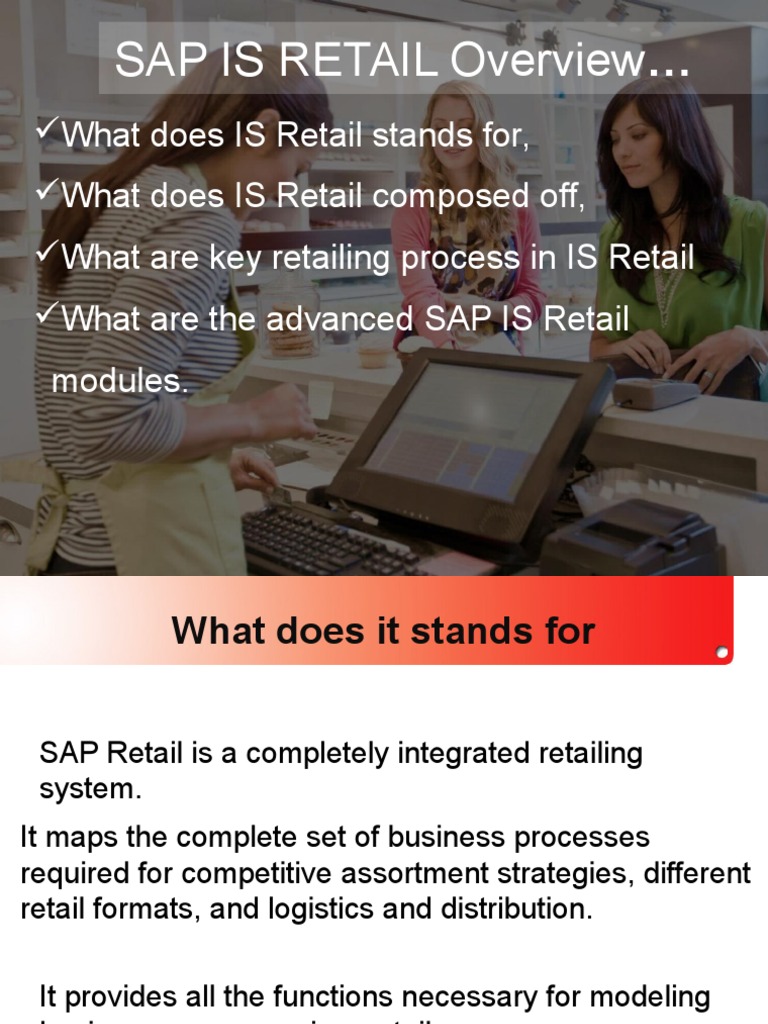 SAP IS RETAIL Overview | PDF