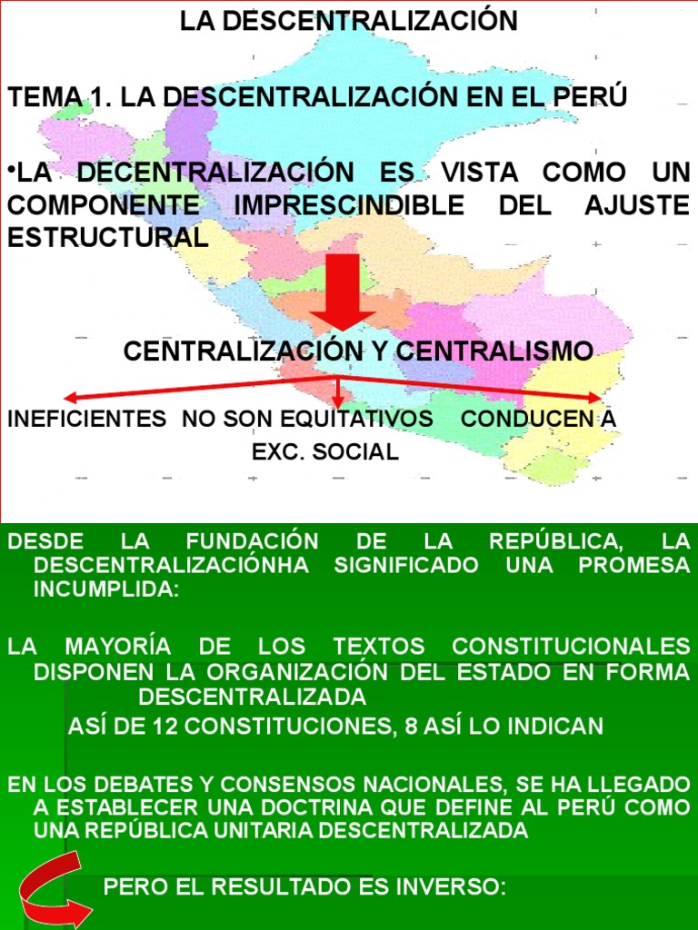 La Descentralización En El Perú Pdf Democracia Ideologías Políticas