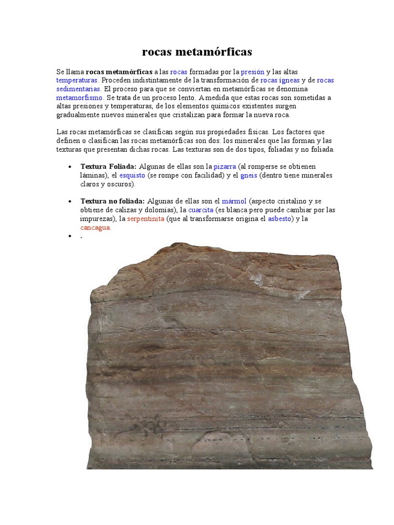 Rocas De Textura Foliada