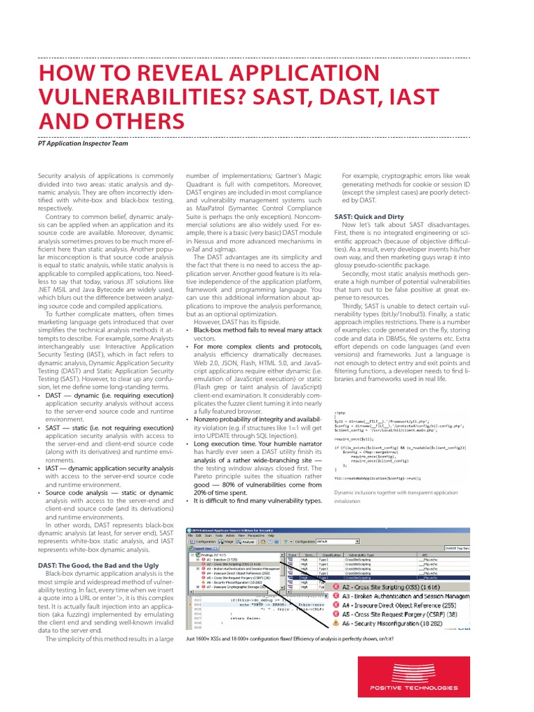How To Reveal Application Vulnerabilities? Sast, Dast, Iast and Others ...