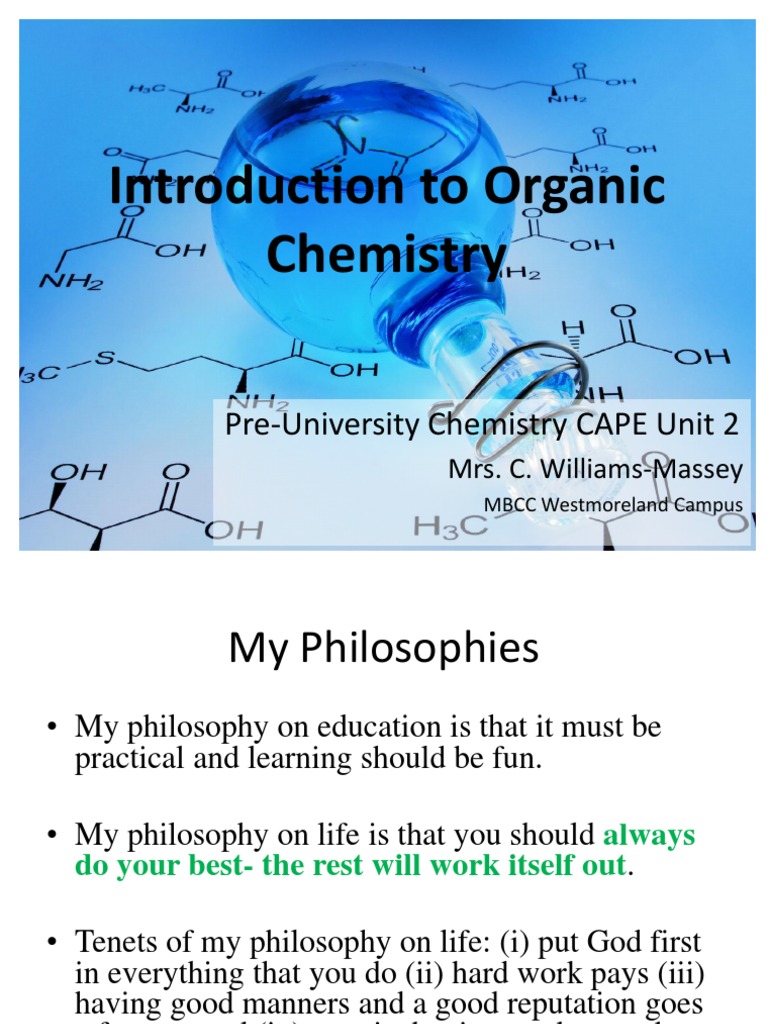 Introduction To Organic Chemistry Unit 2 | PDF | Carbon | Chemical Bond
