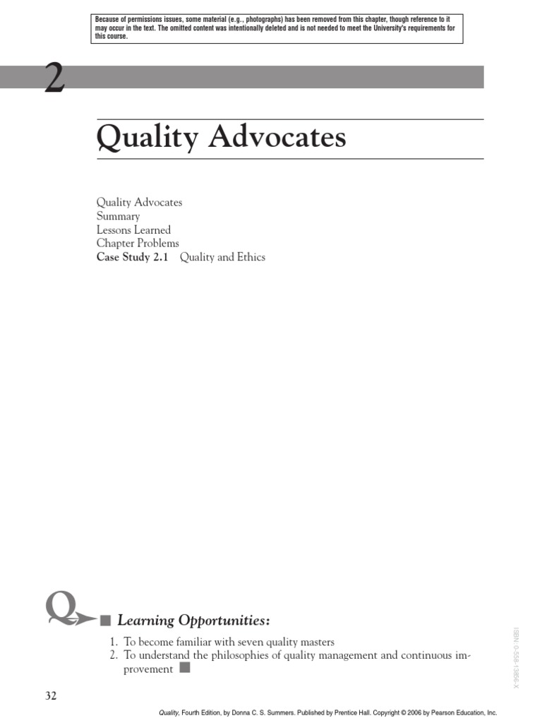 Quality Chapter-2 PDF | PDF | Quality (Business) | Leadership