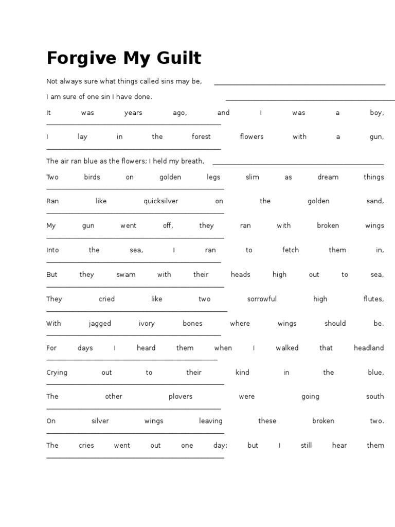 Forgive My Guilt | PDF