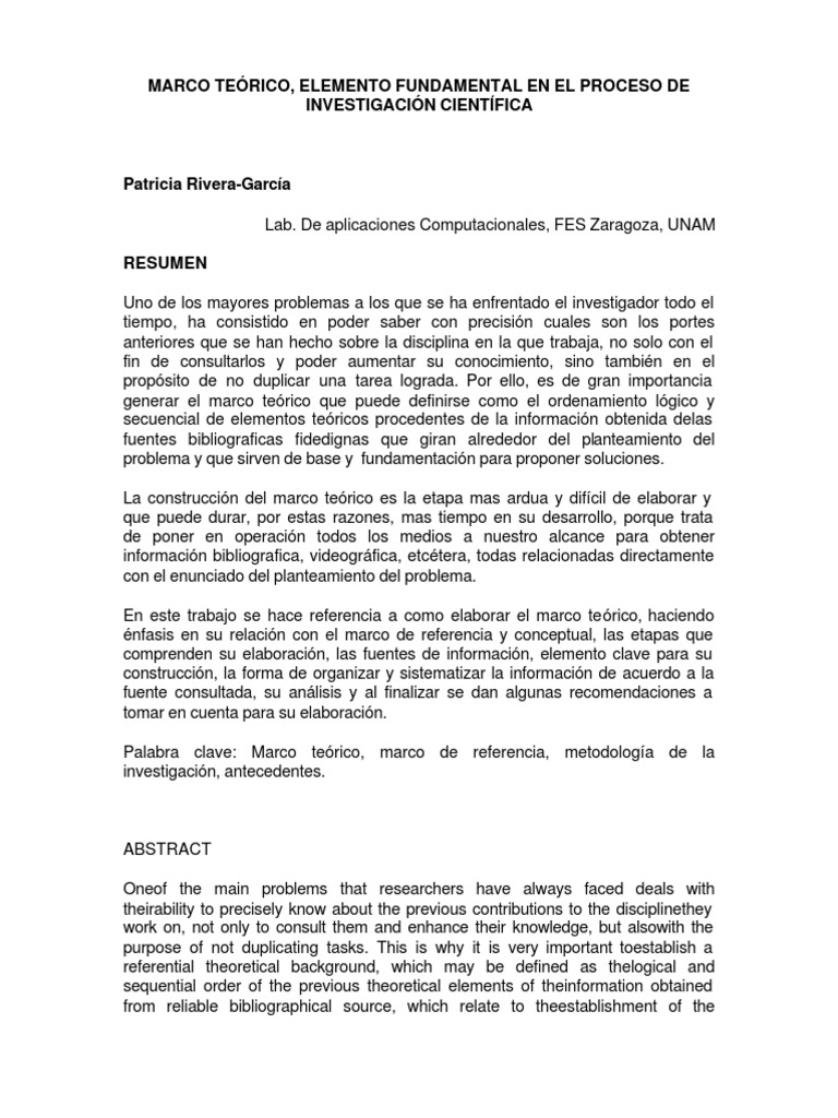 Marco Teorico De Proyecto De Investigación – ZLCNZW