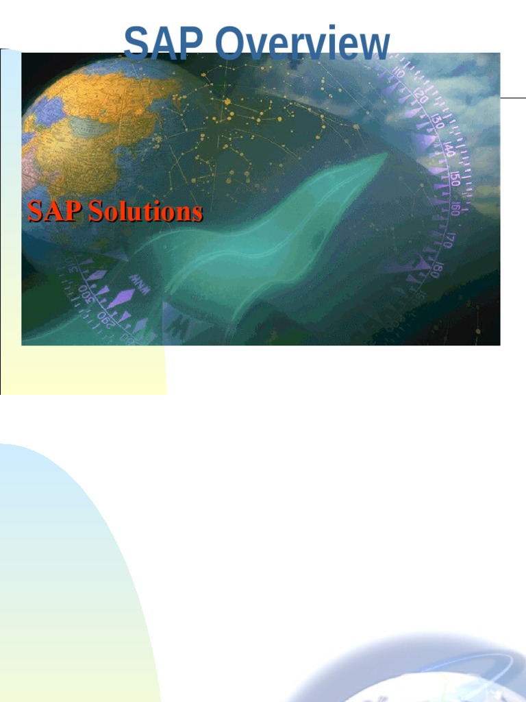 SAP Overview | PDF | Information Technology | Computing