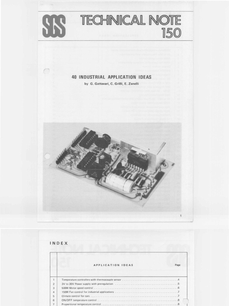 SGS Technical Note 150 - 40 Industrial Application Ideas | PDF ...