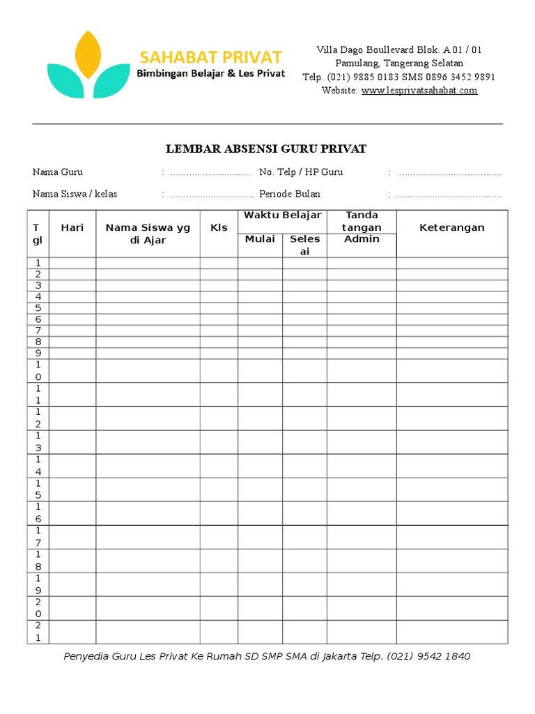 Absen Guru Baru | PDF