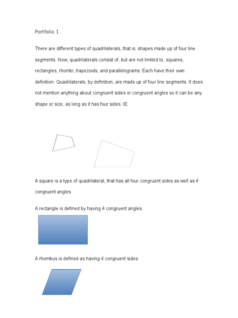 Math Portfolio 1-15 | PDF | Triangle | Area
