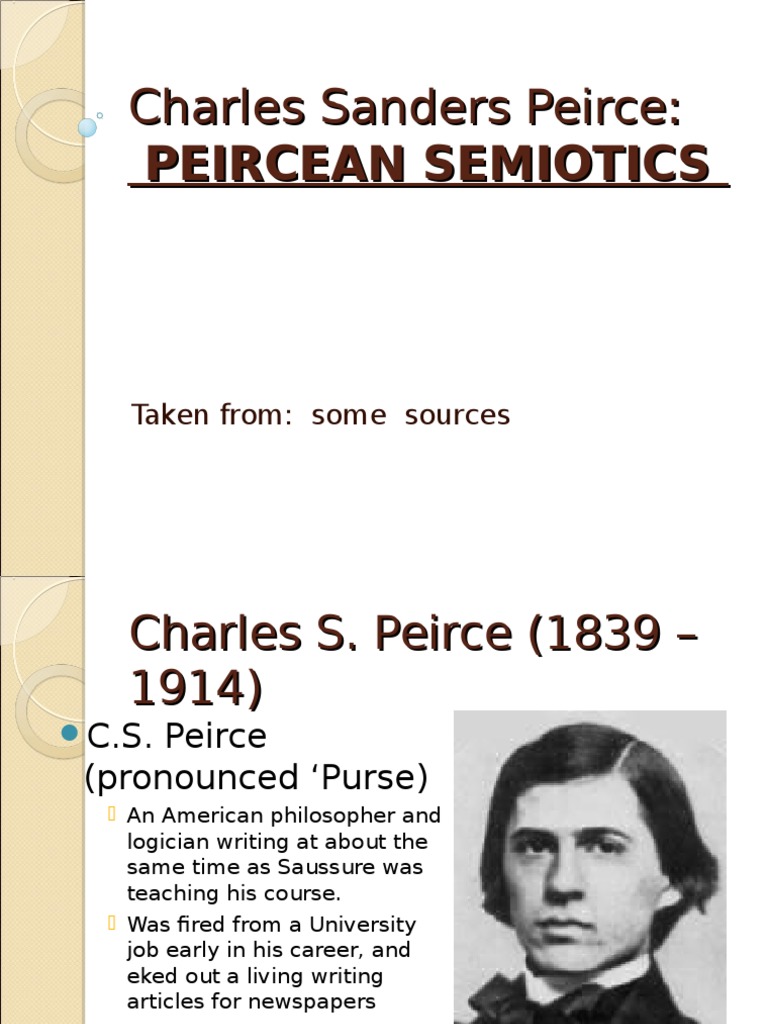 Charles Sanders Peirce | PDF | Charles Sanders Peirce | Semiotics