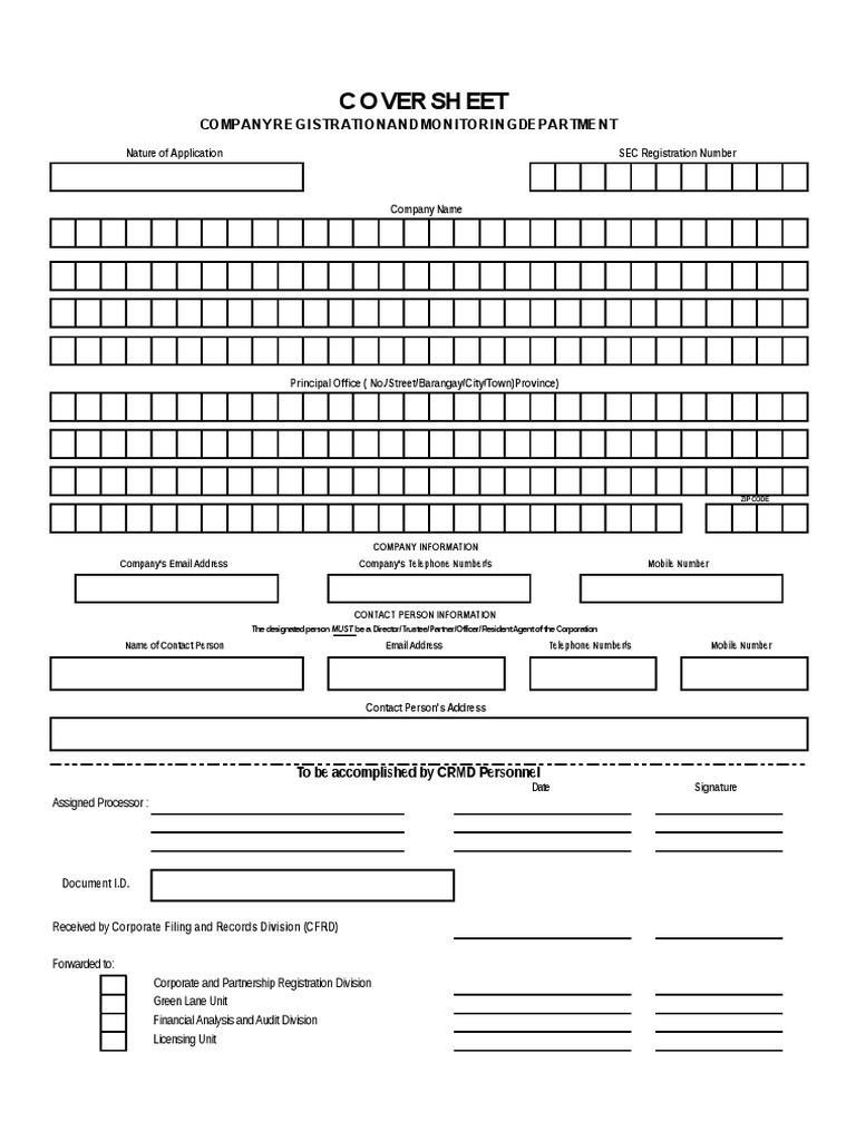 SEC Cover Sheet | PDF