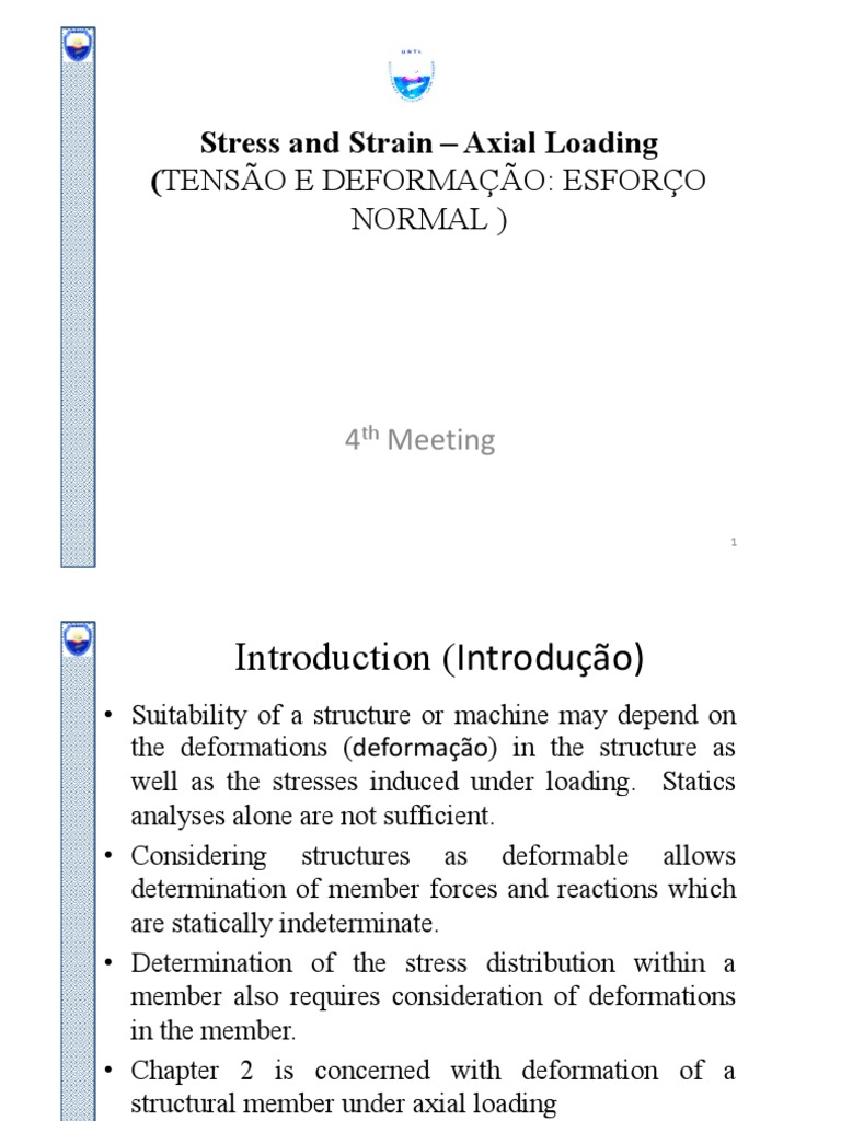 Stress and Strain - Axial Loading | PDF | Deformation (Engineering ...