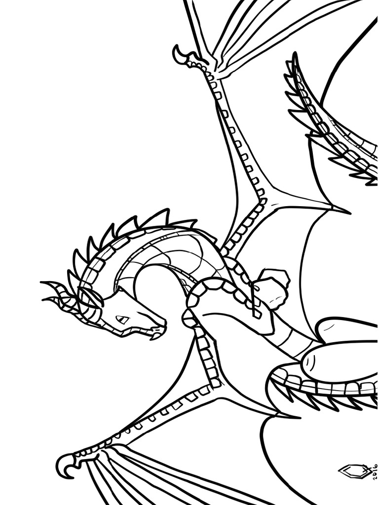 SkyWing Coloring Page | PDF