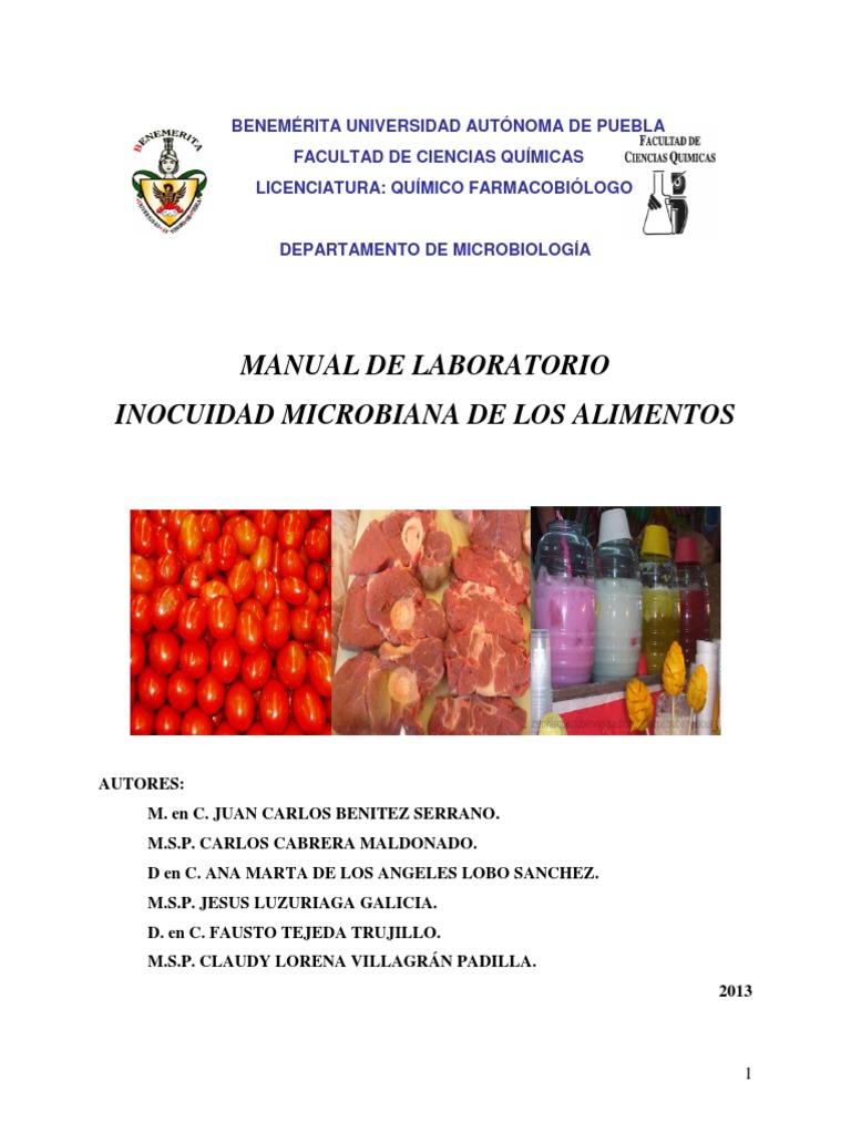 Manual de Inocuidad Microbiana de Los Alimentos | PDF | Microorganismo | Alimentos