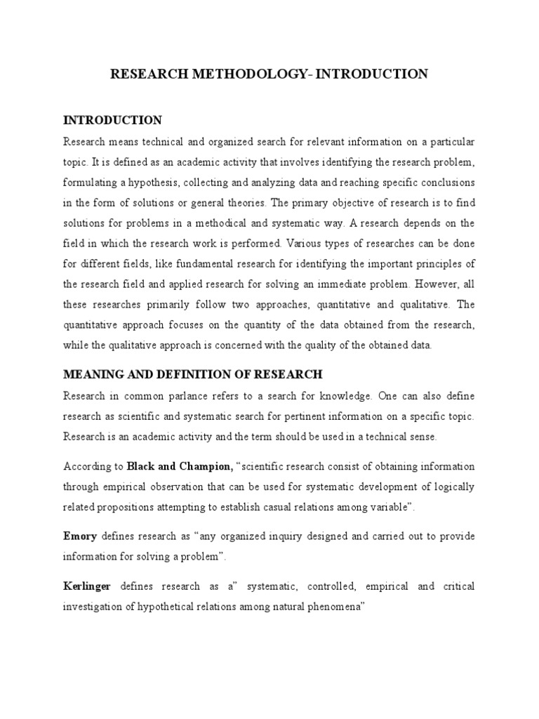 Research Methodology | Download Free PDF | Scientific Method | Sampling ...
