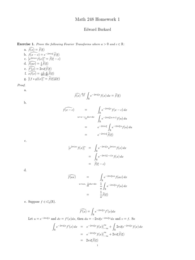 Math 248 Homework 1 Edward Burkard Pdf Vector Space Norm Mathematics 