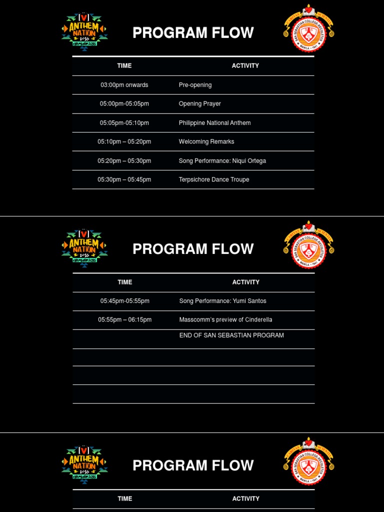 Program Flow San Sebastian | PDF
