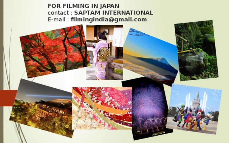 Contact: Saptam International: For Filming in Japan | PDF