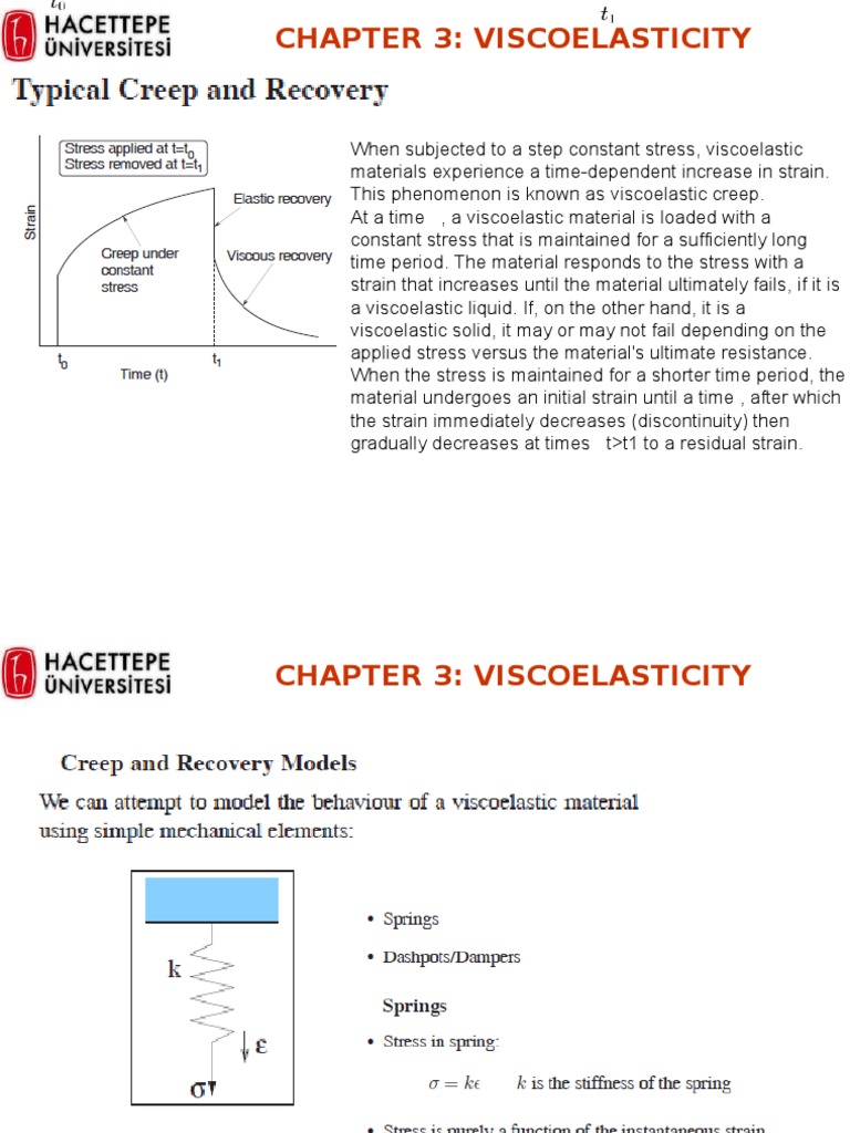 Viscoelasticity Explained | PDF