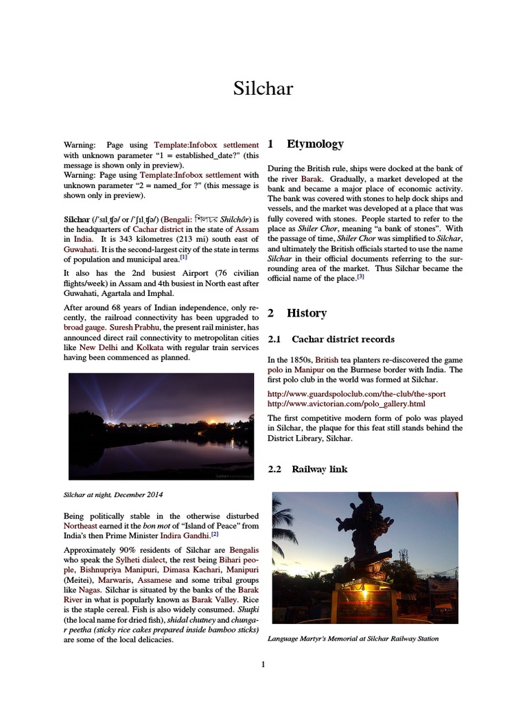 Silchar - A Historical Tour | PDF | Transport