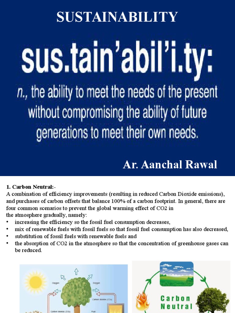 Sustainability Terminology | PDF | Global Warming | Intergovernmental ...