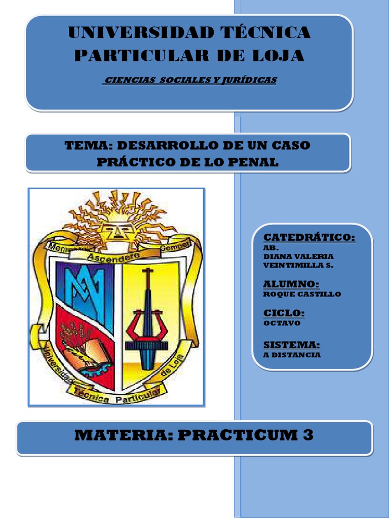 Roque Castillo - Practicum 3 - II Bimestre PDF | PDF | Procedimiento ...