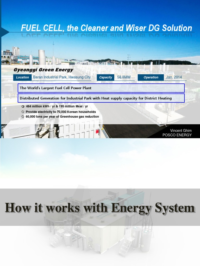 FUEL CELL, The Cleaner and Wiser DG Solution: Gyeonggi Green Energy ...