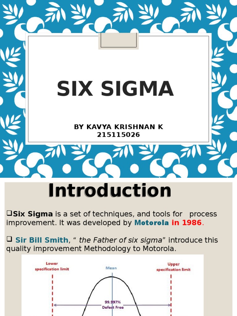 Six Sigma With A Case Study On Wipro | PDF | Six Sigma | Business Process