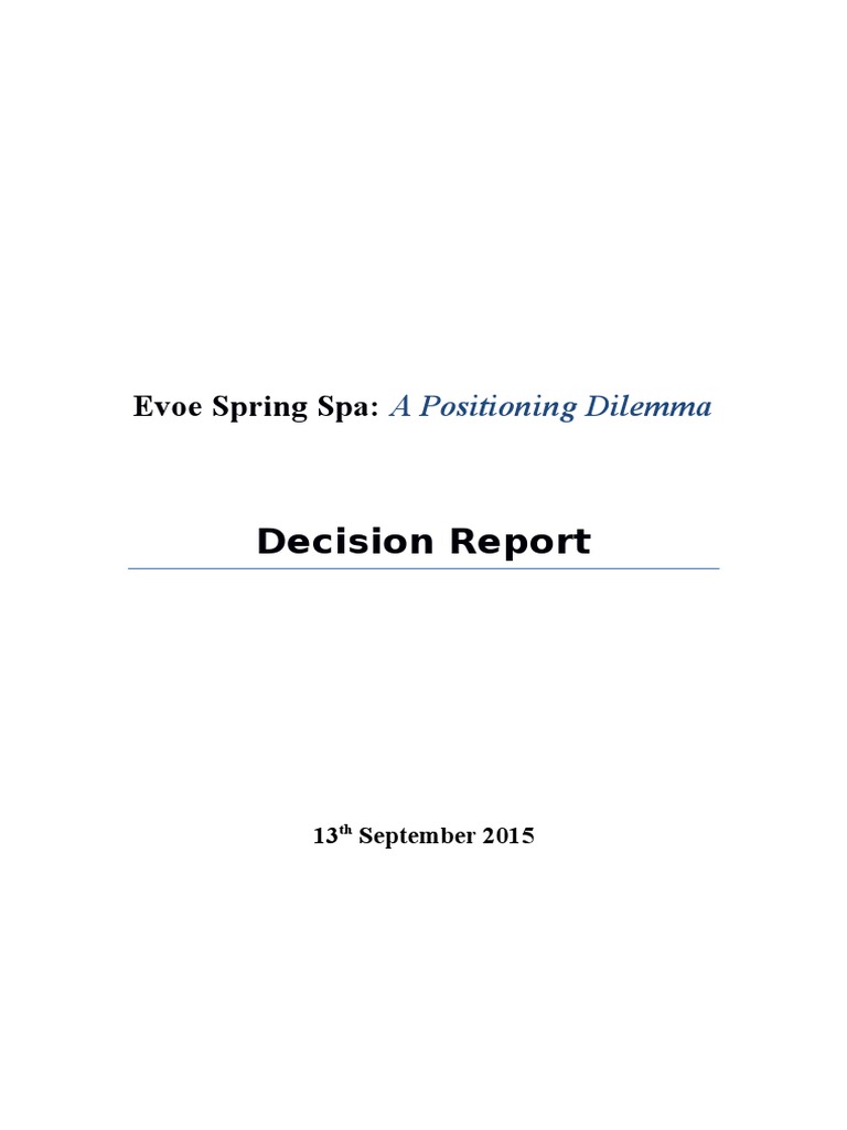 Evoe Spring Spa | PDF | Spa | Massage