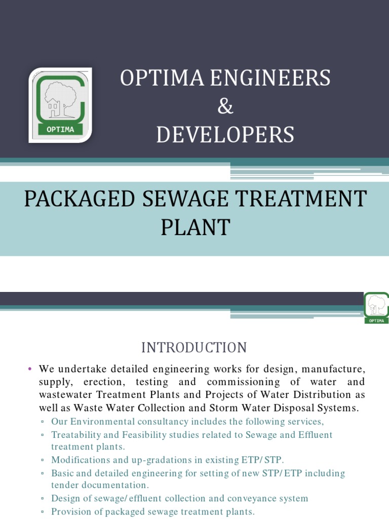 Packaged STP | PDF | Sewage Treatment | Water Treatment