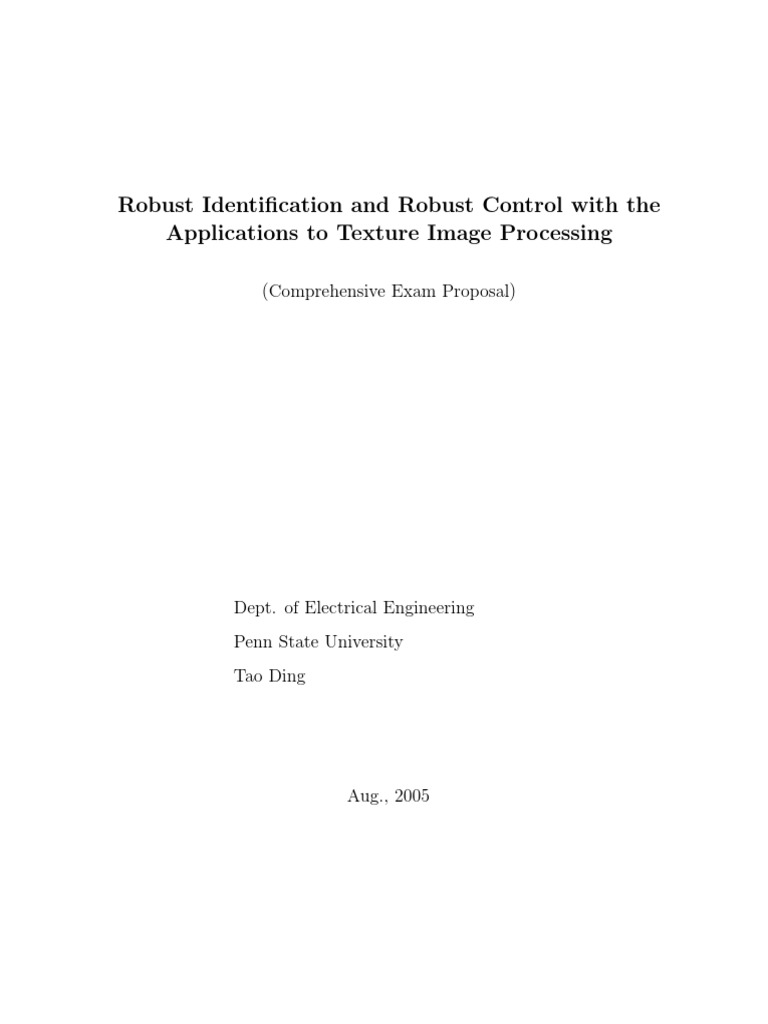Robust Control (Example) | PDF | Linear Algebra | Mathematical Concepts