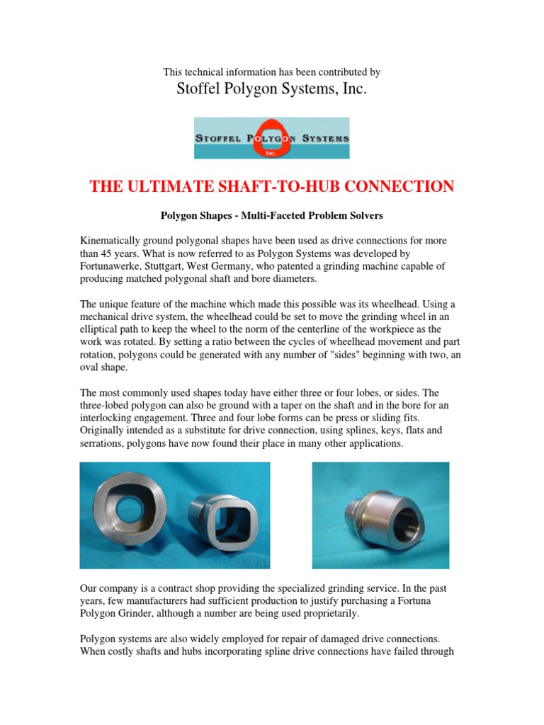 Ultimate Shaft-to-Hub Connection Guide | PDF | Grinding (Abrasive ...