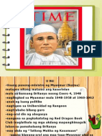 Tatlong Mukha NG Kasamaan Ni U Nu | PDF