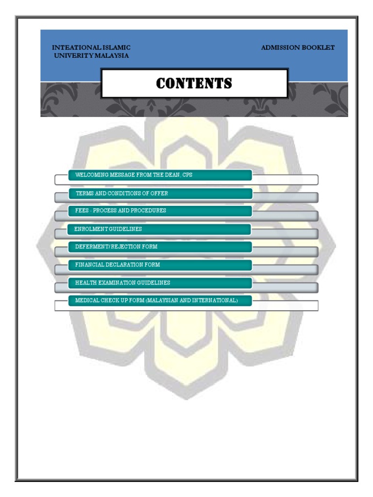 Admission Booklet New (Word) - All | PDF | Course Credit | Doctor Of ...