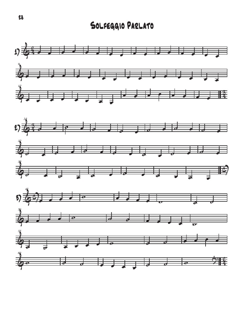 Solfeggio Parlato C. Nicoletti | PDF