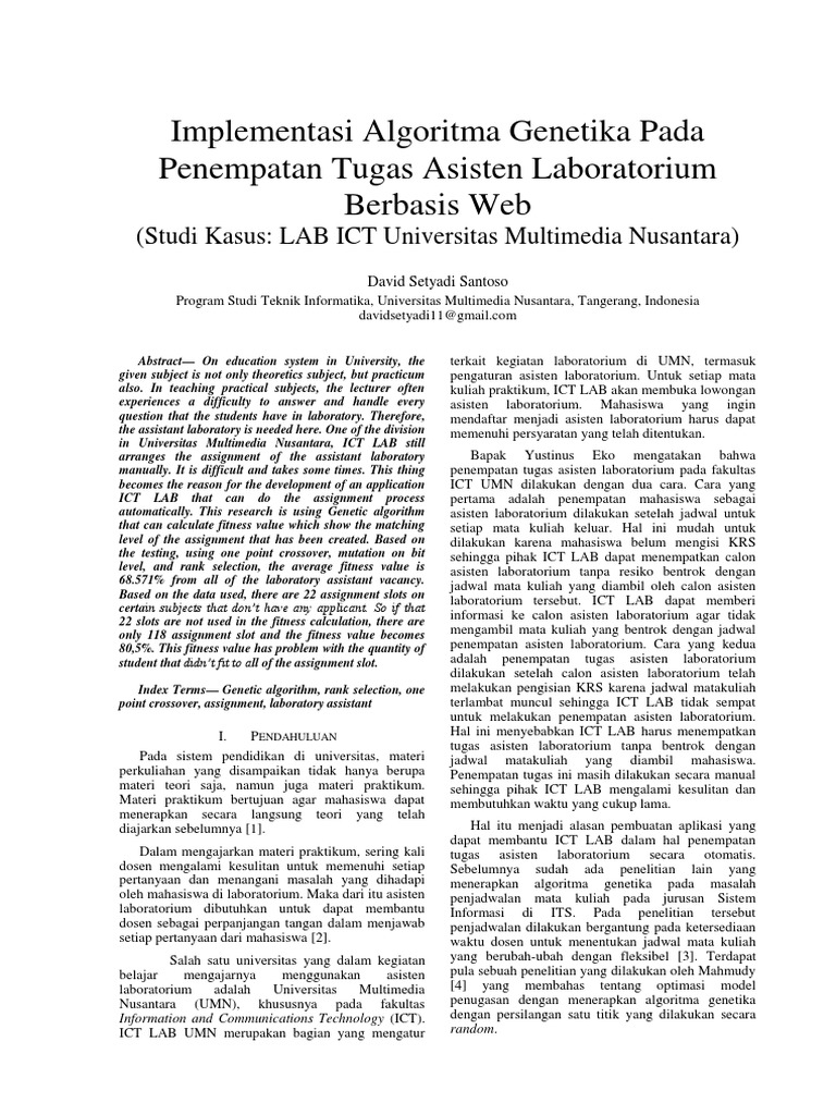 Algoritma Genetika | PDF