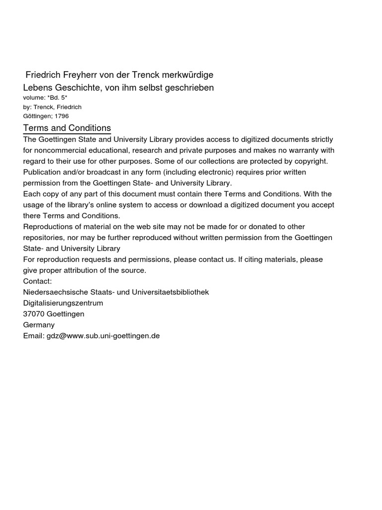 Trenck 5 | PDF | Social Science