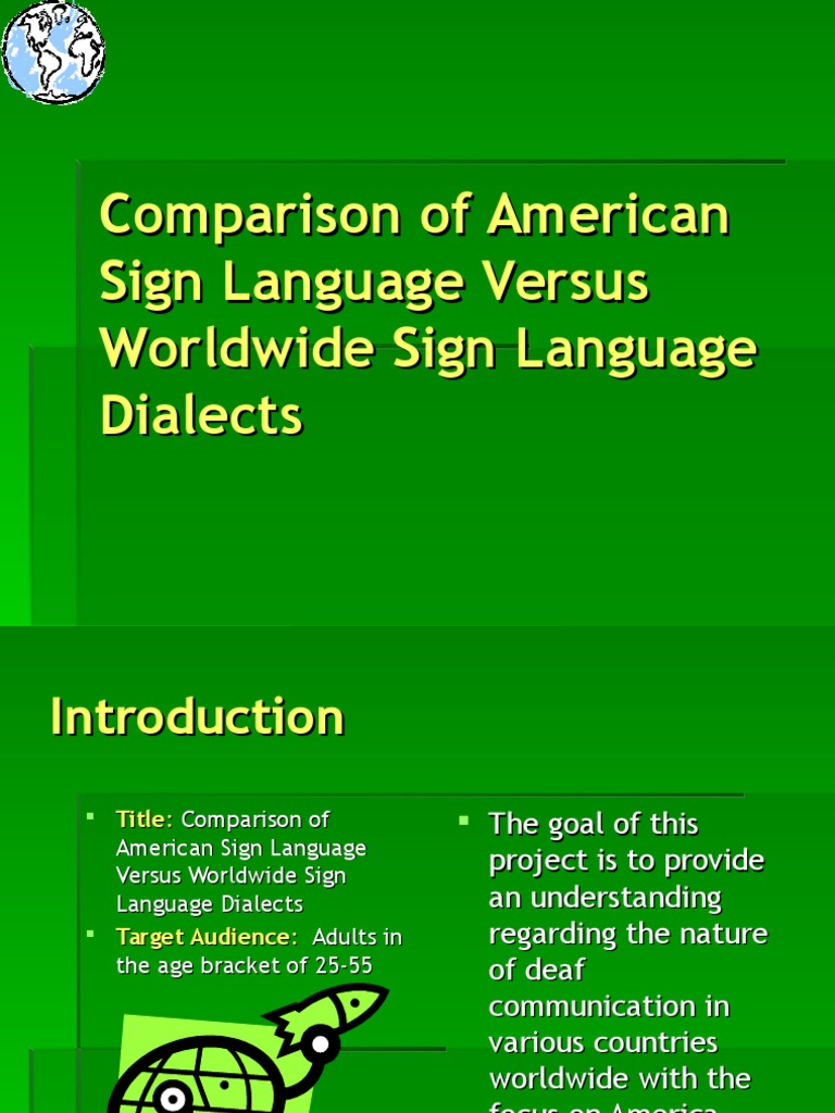 Comparison of Asl | PDF | American Sign Language | Language Families