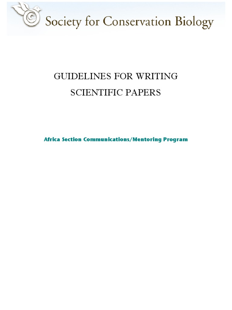 Guidelines ScientificWriting | PDF | Citation | Coefficient Of Variation