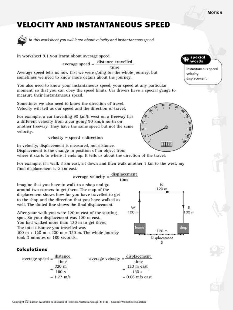 Velocity | Speed | Velocity