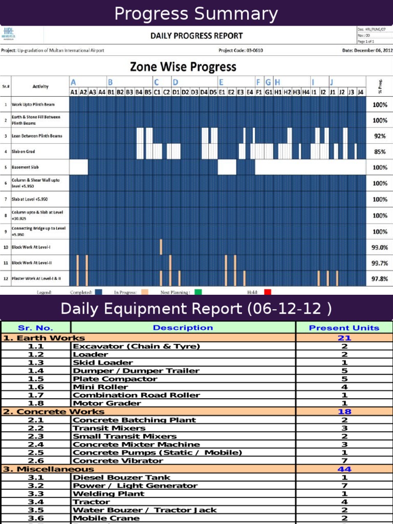 Daily Progress Report (Sample) | PDF
