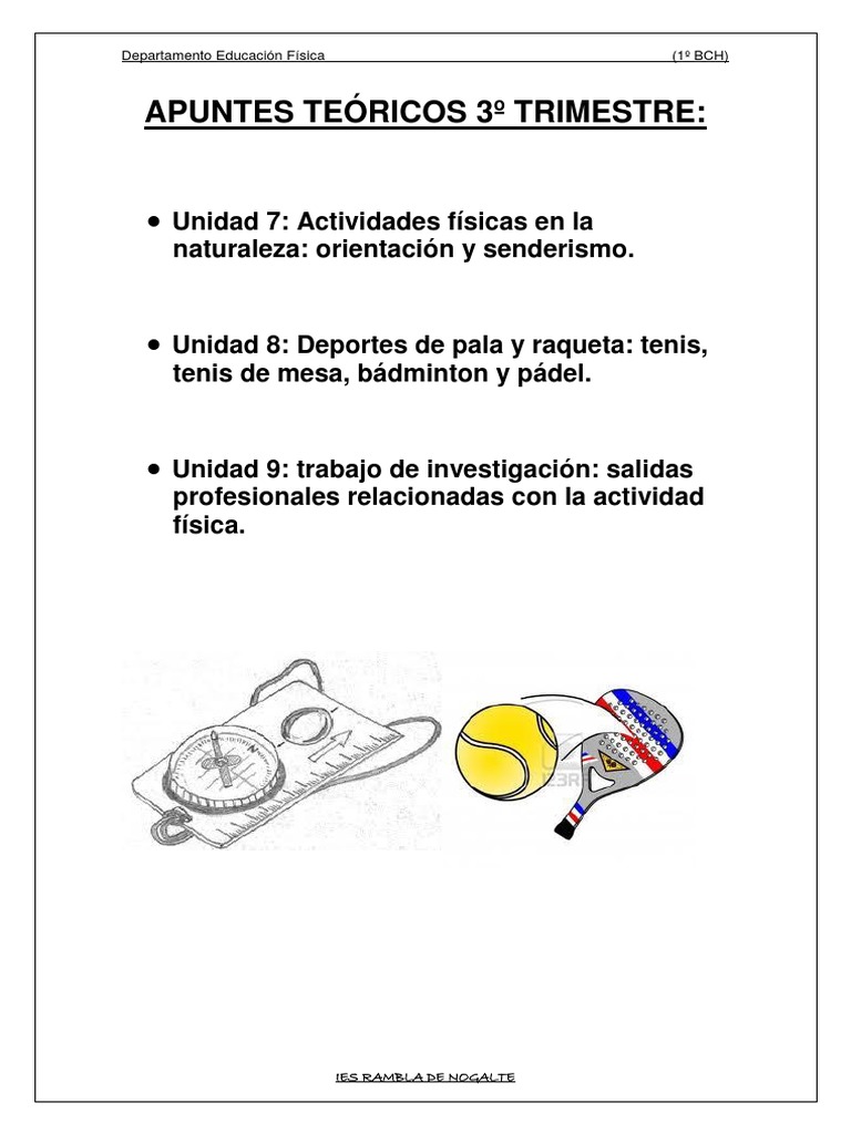Cuaderno de Apuntes - 3a Evaluacion | PDF | Deportes | Ocio
