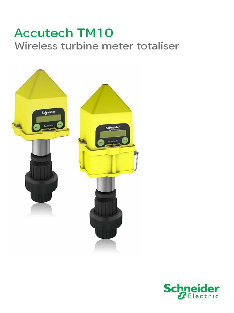 Accutech TM10 Datasheet A4 | PDF | Flow Measurement | Radio