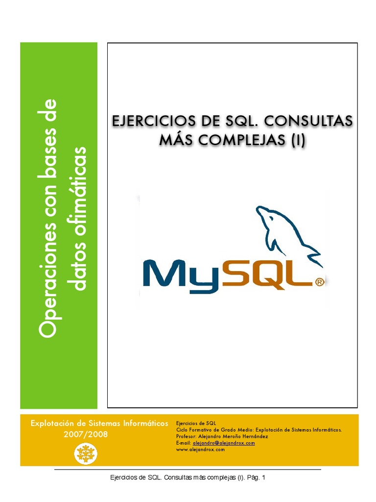 Ejercicios Complejos 1 | PDF | SQL | Salario mínimo