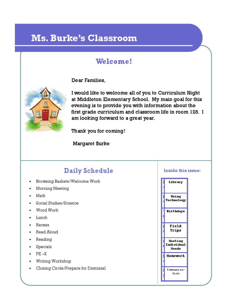 First Grade Curriculum Night Overview | PDF | Reading (Process ...