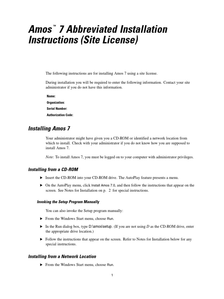 Site License Installation Instructions (Abbreviated) | PDF | Spss | Computing
