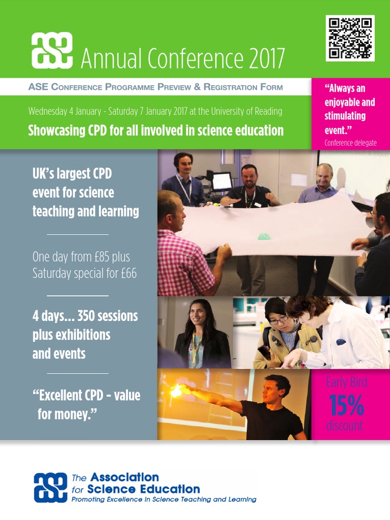 ASE 2017 - Programme Preview | PDF | Science Education | Debit Card