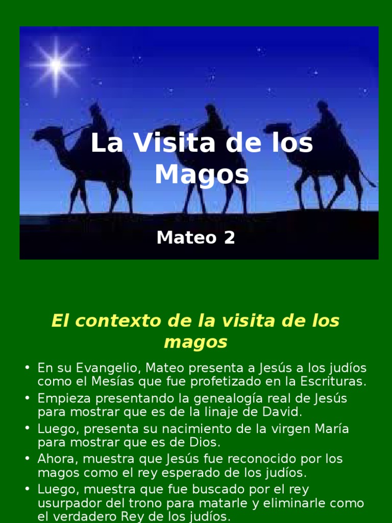 Mateo 2 La Visita de Los Magos | PDF | Reyes Magos | Dinastía asmonea
