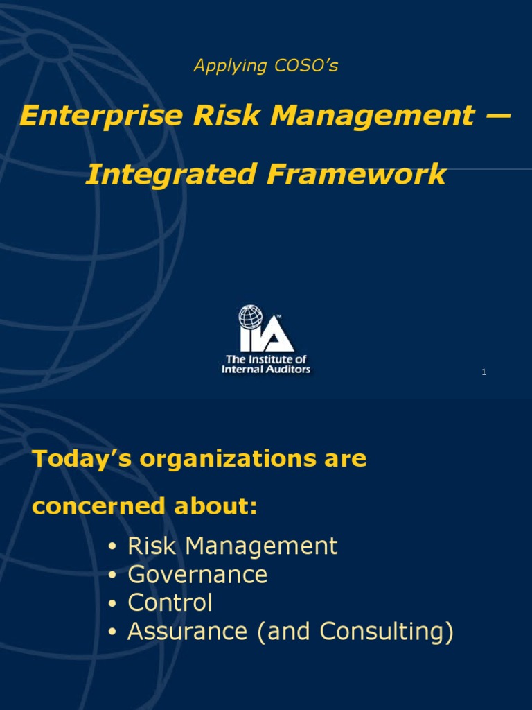 ERM by COSO | PDF | Enterprise Risk Management | Risk
